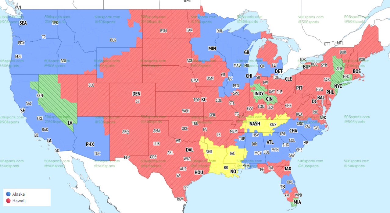 NFL Distribution Map: Will you get to see Steelers vs. Browns in Week ...